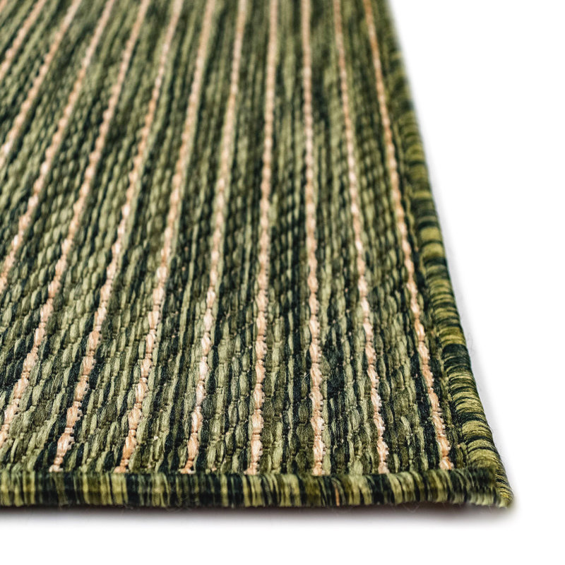 Sand & Stable Saldanha Machine Woven Green Indoor/Outdoor Rug & Reviews ...