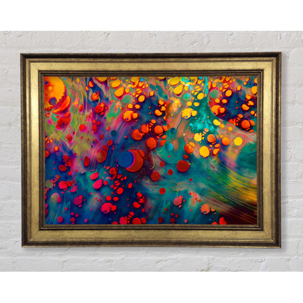 Bright Star Paint Blobs In Oil - Single Picture Frame Art Prints ...