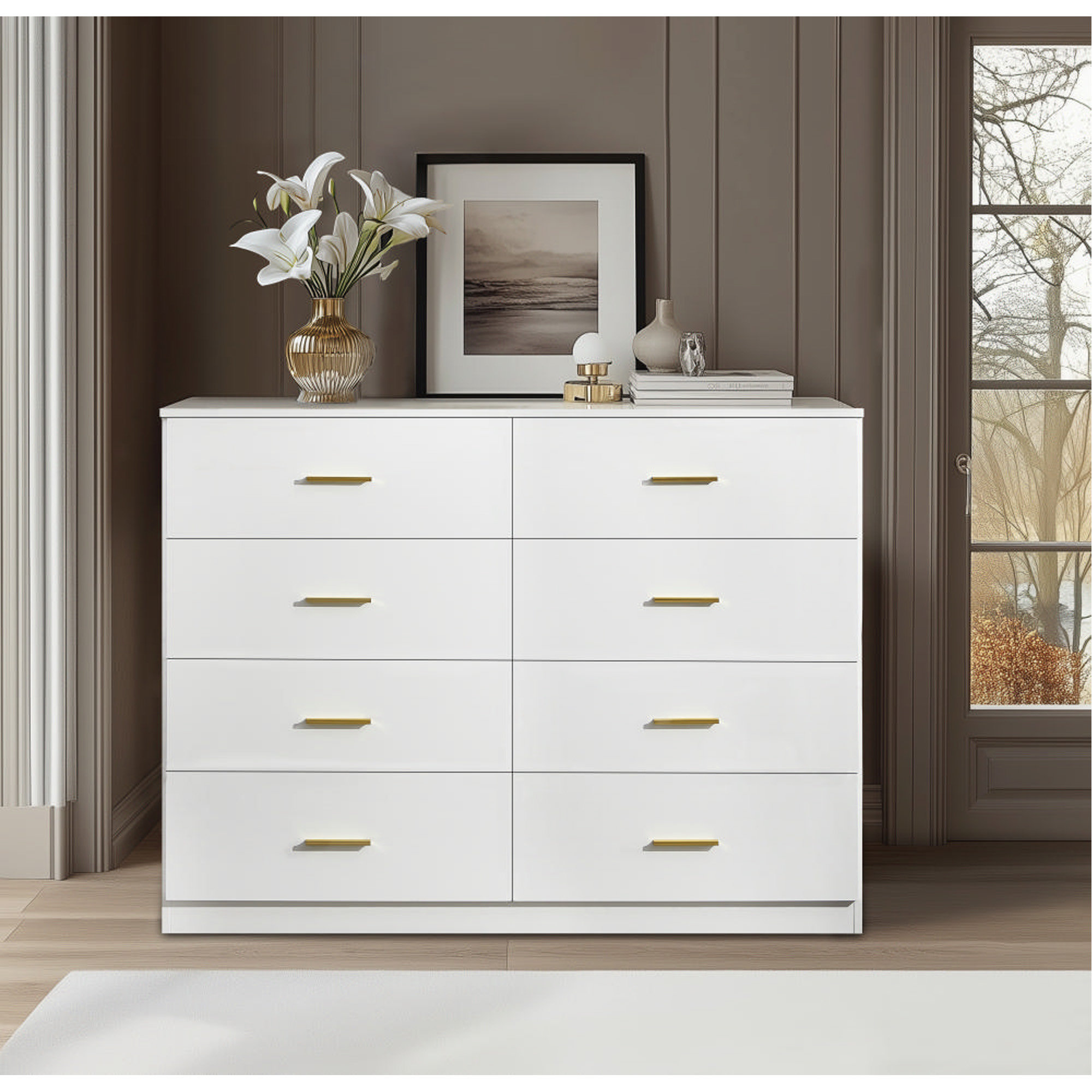 Mercer41 Modern Bedroom Dresser With Ample Storage And Stylish Design ...