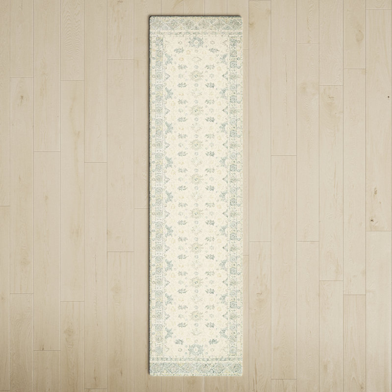 Aden Wool Ivory/Slate Rug & Reviews | Birch Lane