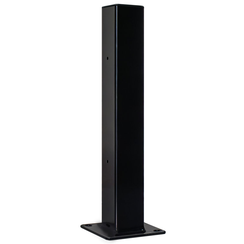 OUTDECO 18" Galvanized Steel Wall Extension Post, Black & Reviews ...