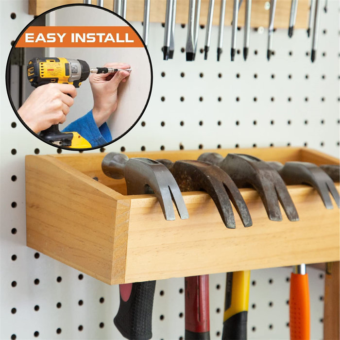 WFX Utility™ Wall Mount Metal Hand Tool Storage Rack | Wayfair