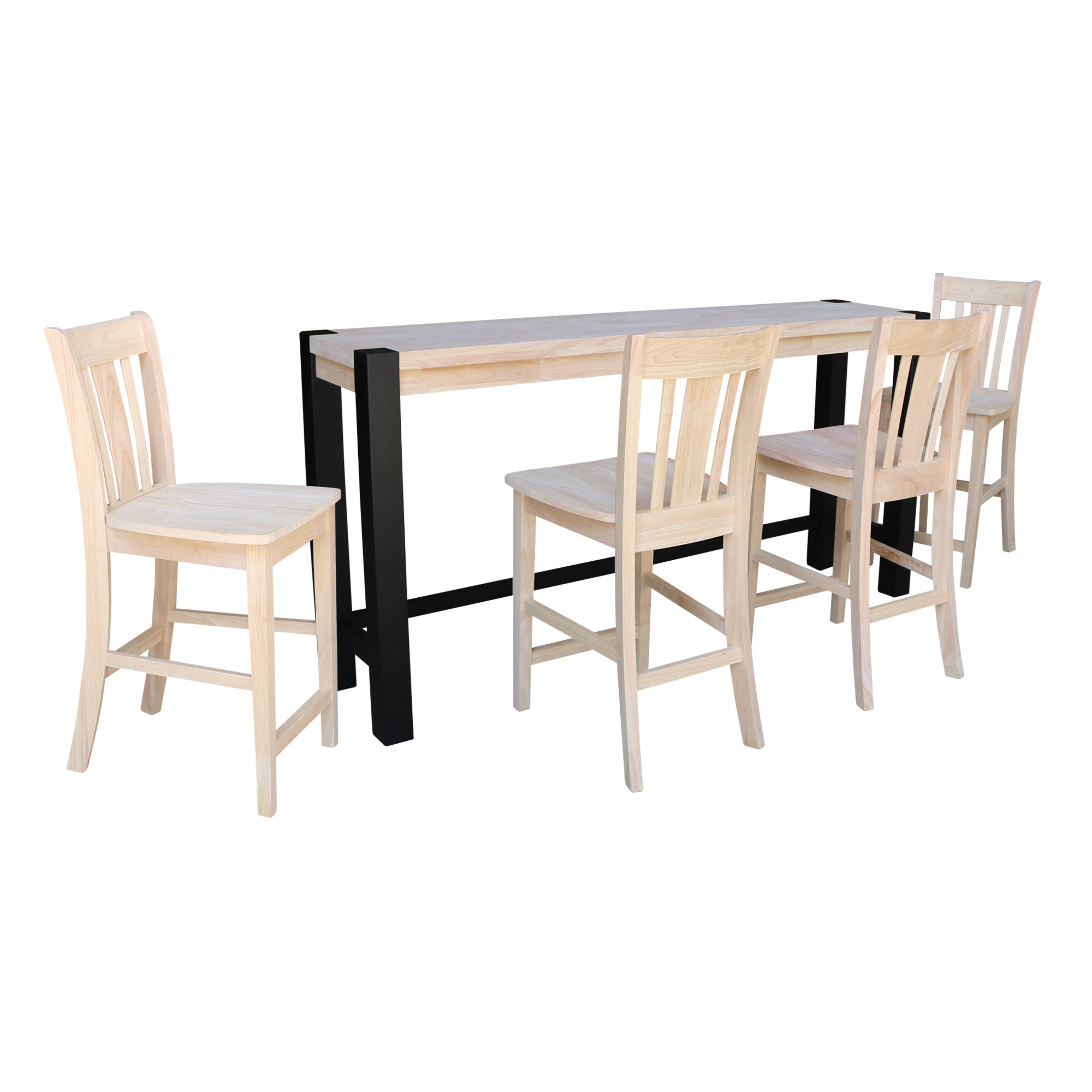 17 Stories Megin Tall Counter Height Dining Set | Wayfair