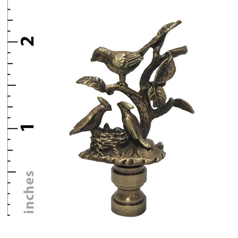Royal Designs Nesting Birds Design Lamp Finial & Reviews | Wayfair