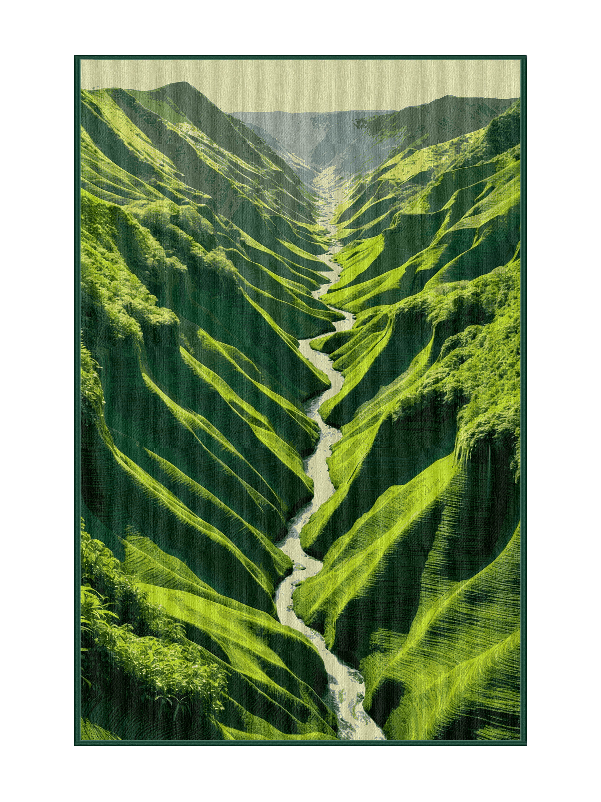Bayou Breeze Washable Valleys Hawaiian Area Rug | Wayfair