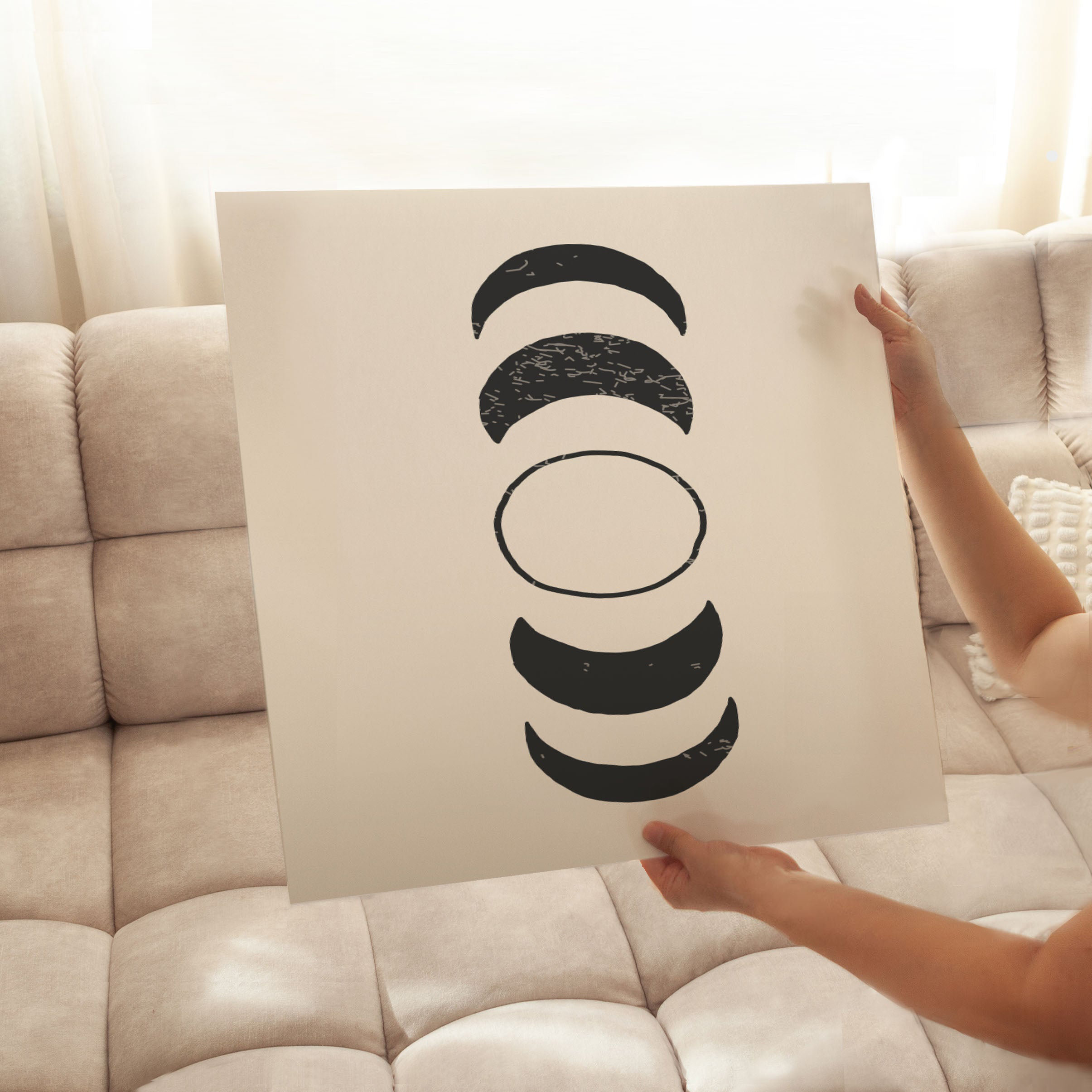 Dakota Fields Astronomy and Space Moon Phases IV Bohemian Unframed Art ...