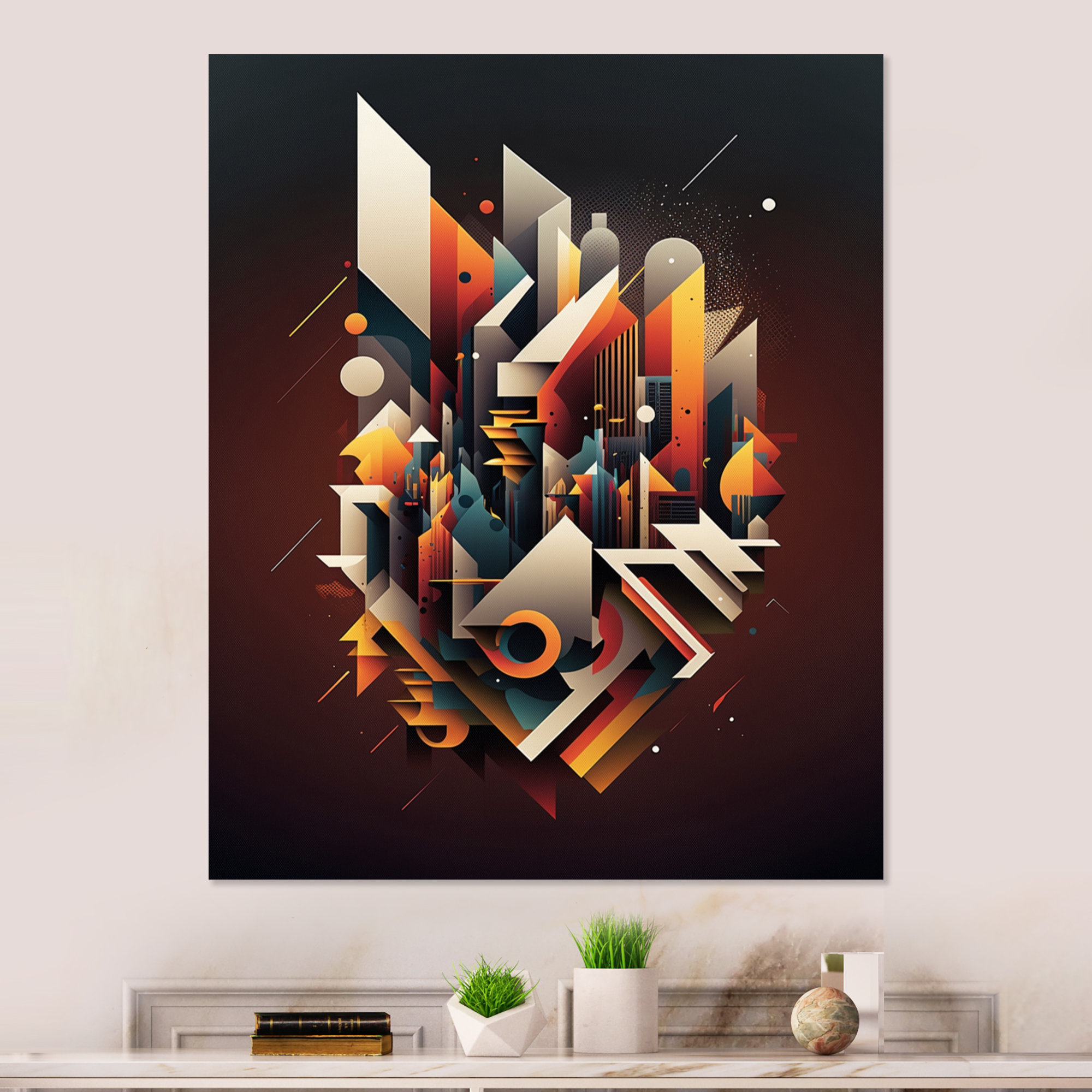 Ivy Bronx Geometric Graffiti I - Animals Metal Wall Décor - Wayfair Canada