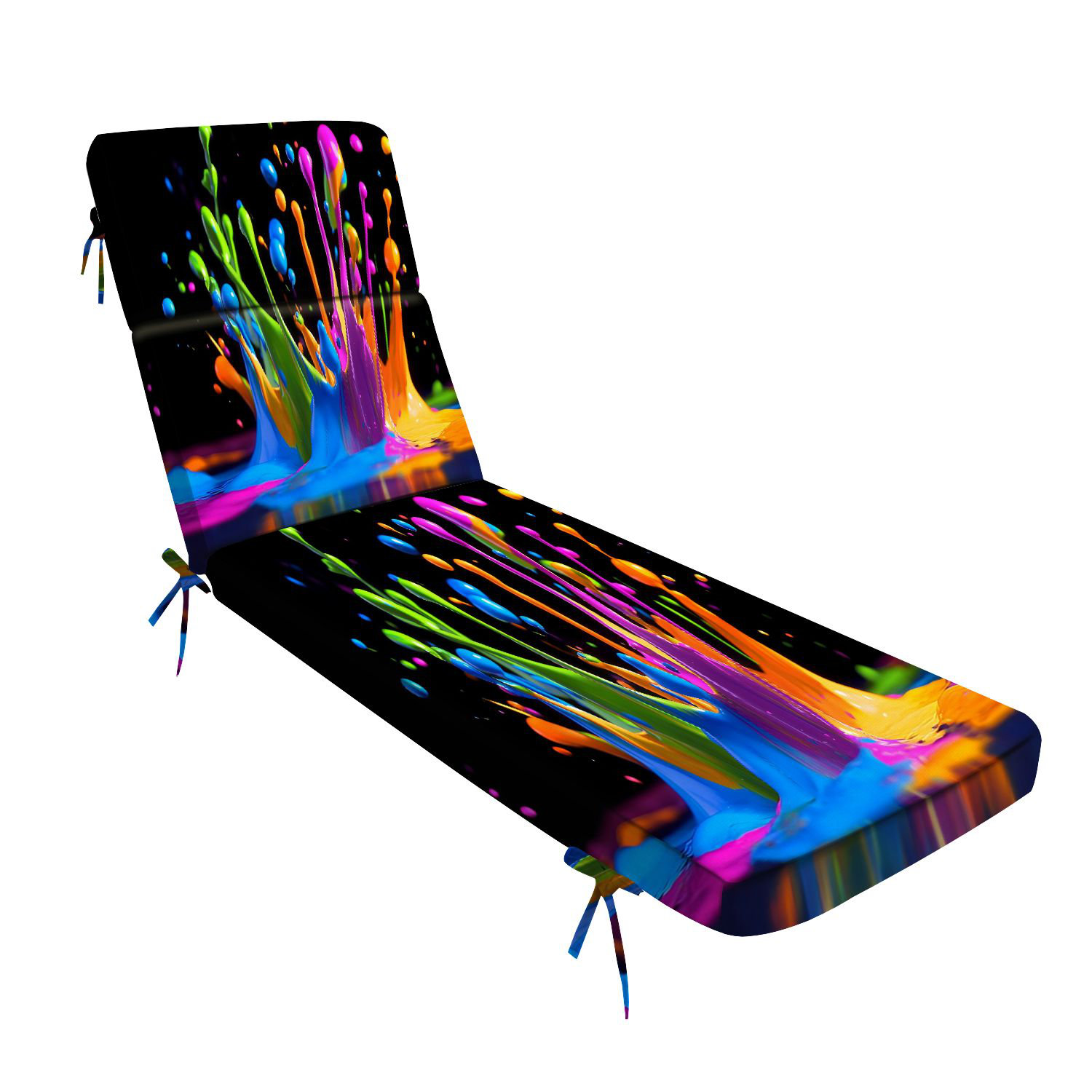 Dakota Fields Outdoor Indoor 3'' Lounge Patio Cushion Abstract Colorful ...