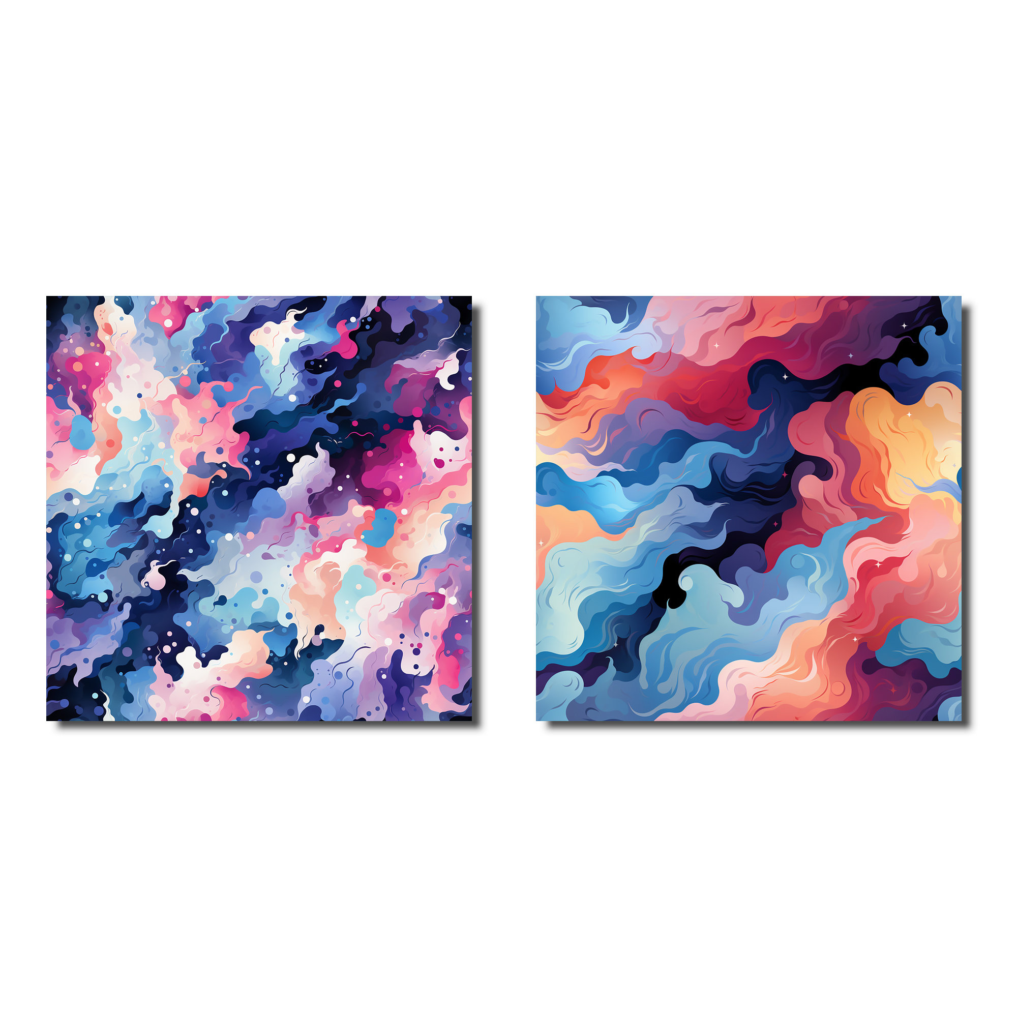 Design Art Celestial Disguise Undulation - Abstract Collages Square ...