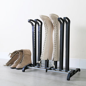 Rebrilliant 3-Pair Boots Rack Adjustable Spacing Heavy Duty Frame Black ...