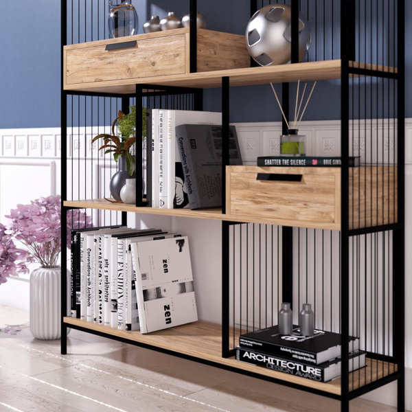 East Urban Home O'carroll 70.9" H x 47.2" W Etagere Bookcase | Wayfair
