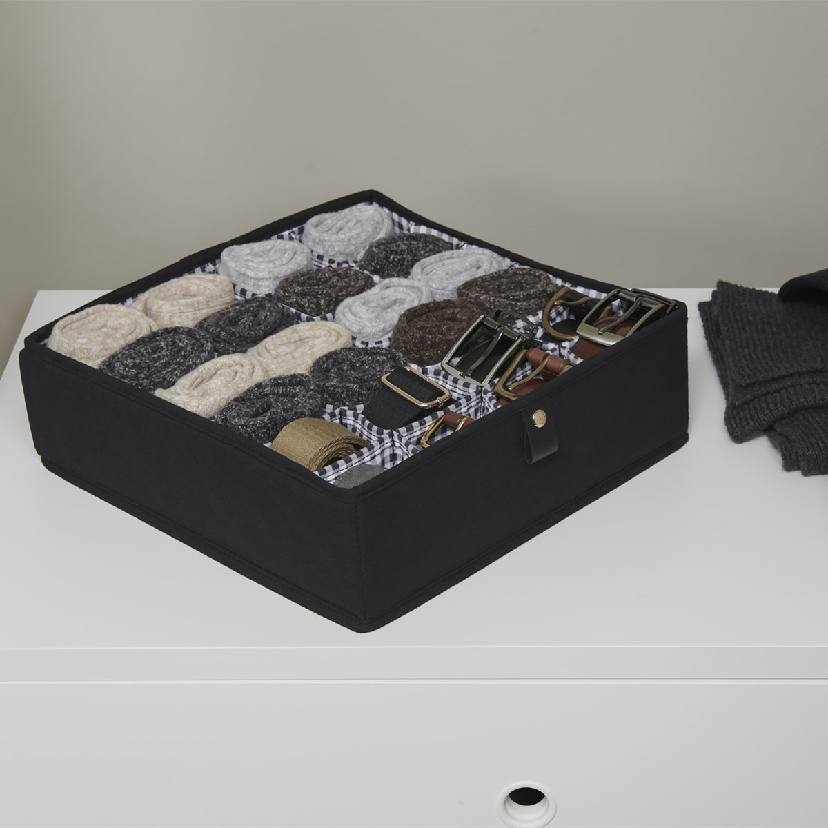 Martha Stewart Essential Collapsible Foldable Stackable Fabric Box ...