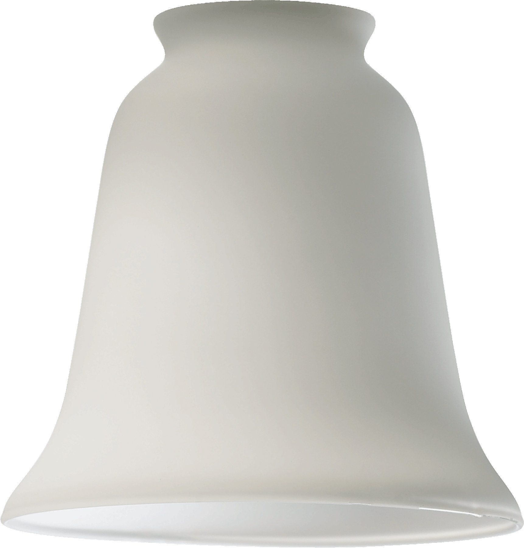 Charlton Home® 5" H Glass Bell Lamp Shade ( Screw On ) in Satin opal ...