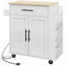 Red Barrel Studio Kitchen Island With Storage, Rolling Kitchen Cart ...
