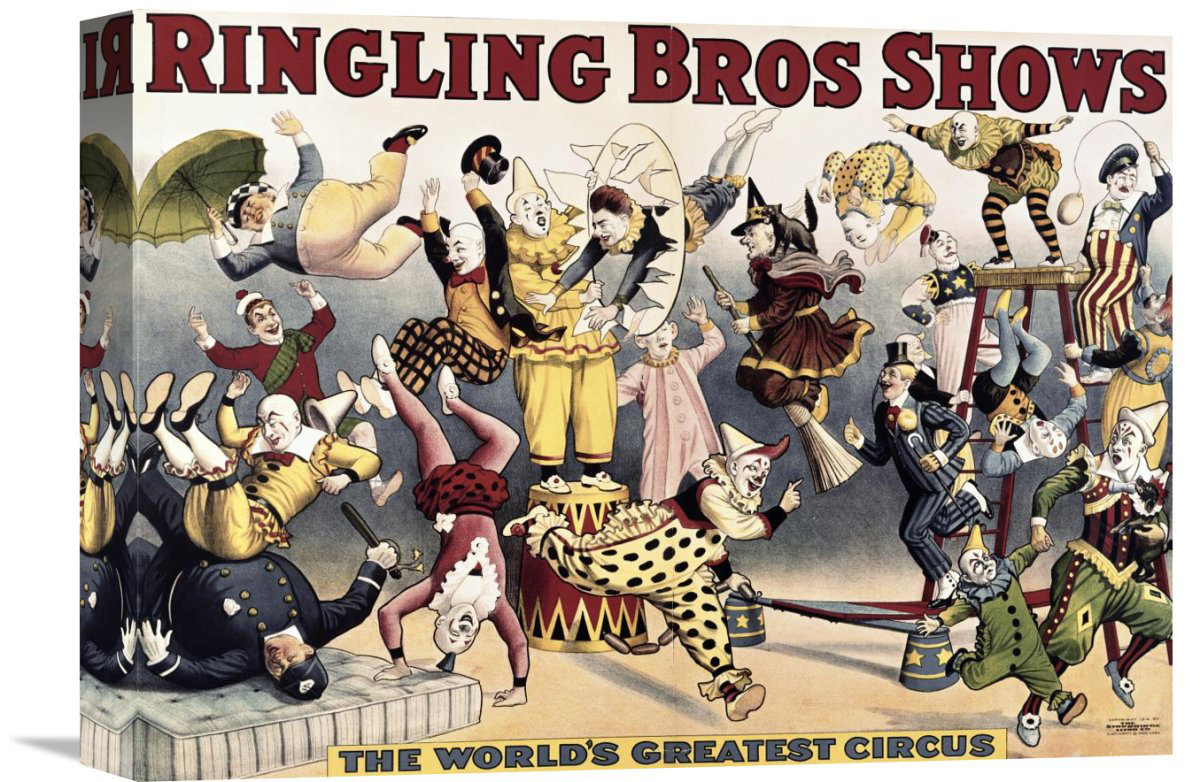 Global Gallery Ringling Bros. Shows Vintage Advertisement on Wrapped ...
