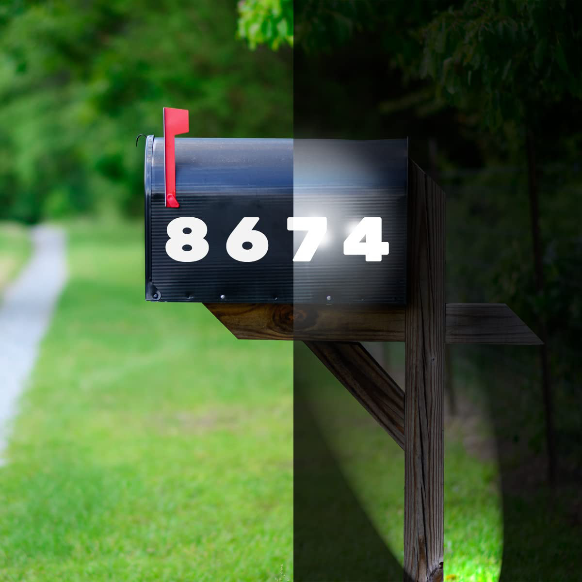 Ebern Designs Reflective Mailbox Decals 5 Sets-Numbers 0-9 Stickers ...