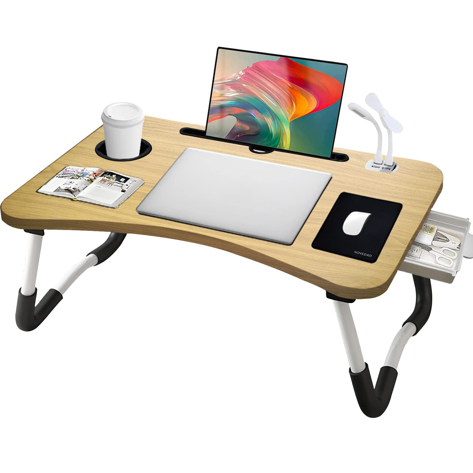 Latitude Run® Laptop Desk,Lap Desk, Foldable Desk Bed Tray, Lap Desk ...