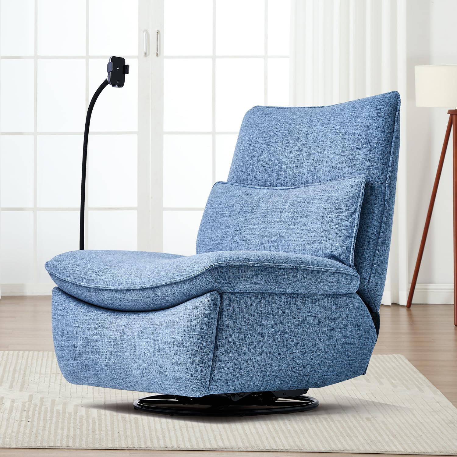 Nouhaus Inc Nouhaus Snooze Modern Power Recliner Chair, Electric Power ...