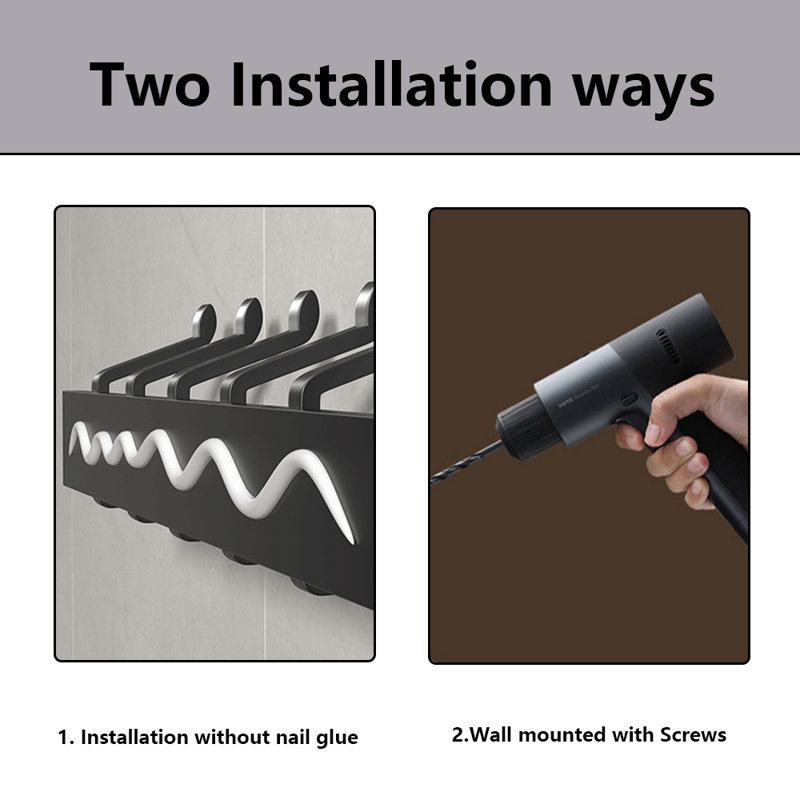 Rebrilliant Wall Mount Coat Rack With Hooks | Wayfair