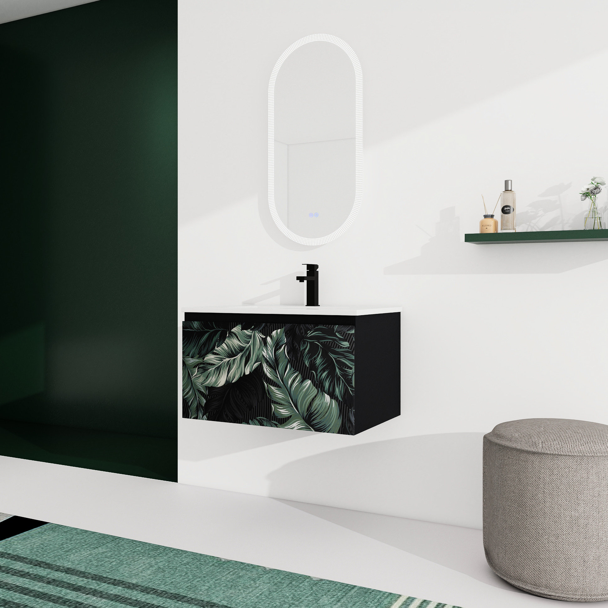 Bay Isle Home™ 30'' Bathroom Vanity With Ceramics Sink. Hinges. Modern ...