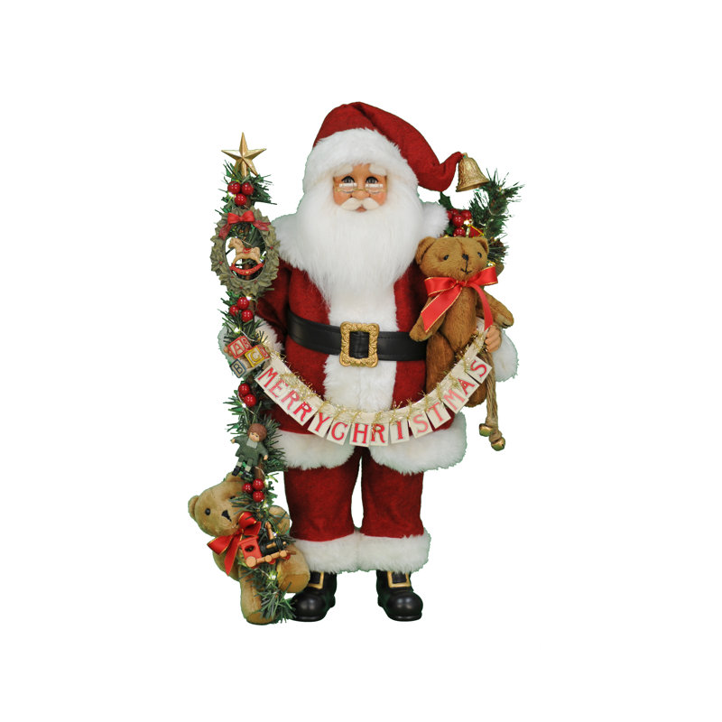 Karen Didion Originals Lighted Musical Christmas Santa & Reviews | Wayfair