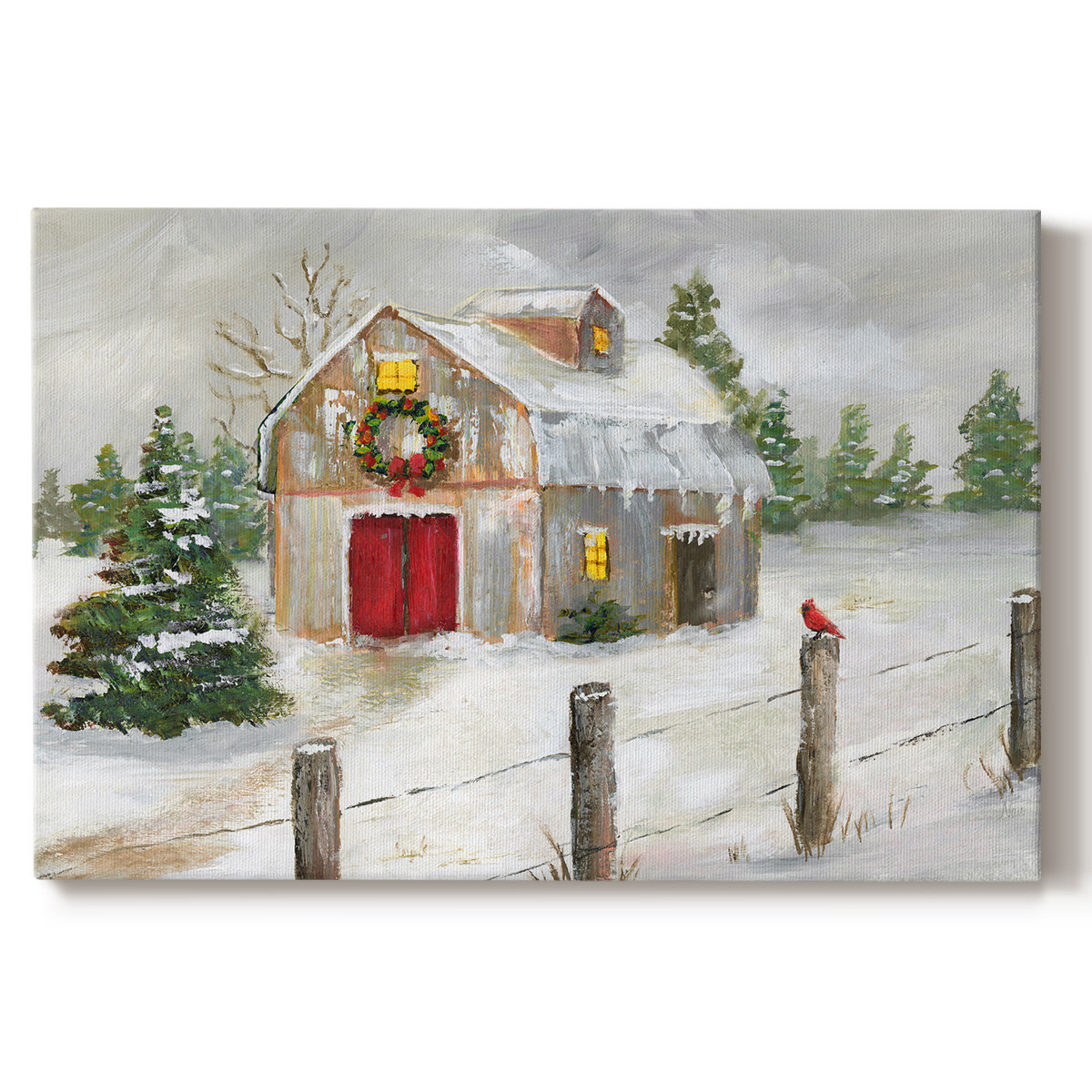 Ophelia & Co. Christmas Holiday Art III- Gallery Wrapped Canvas-XV ...