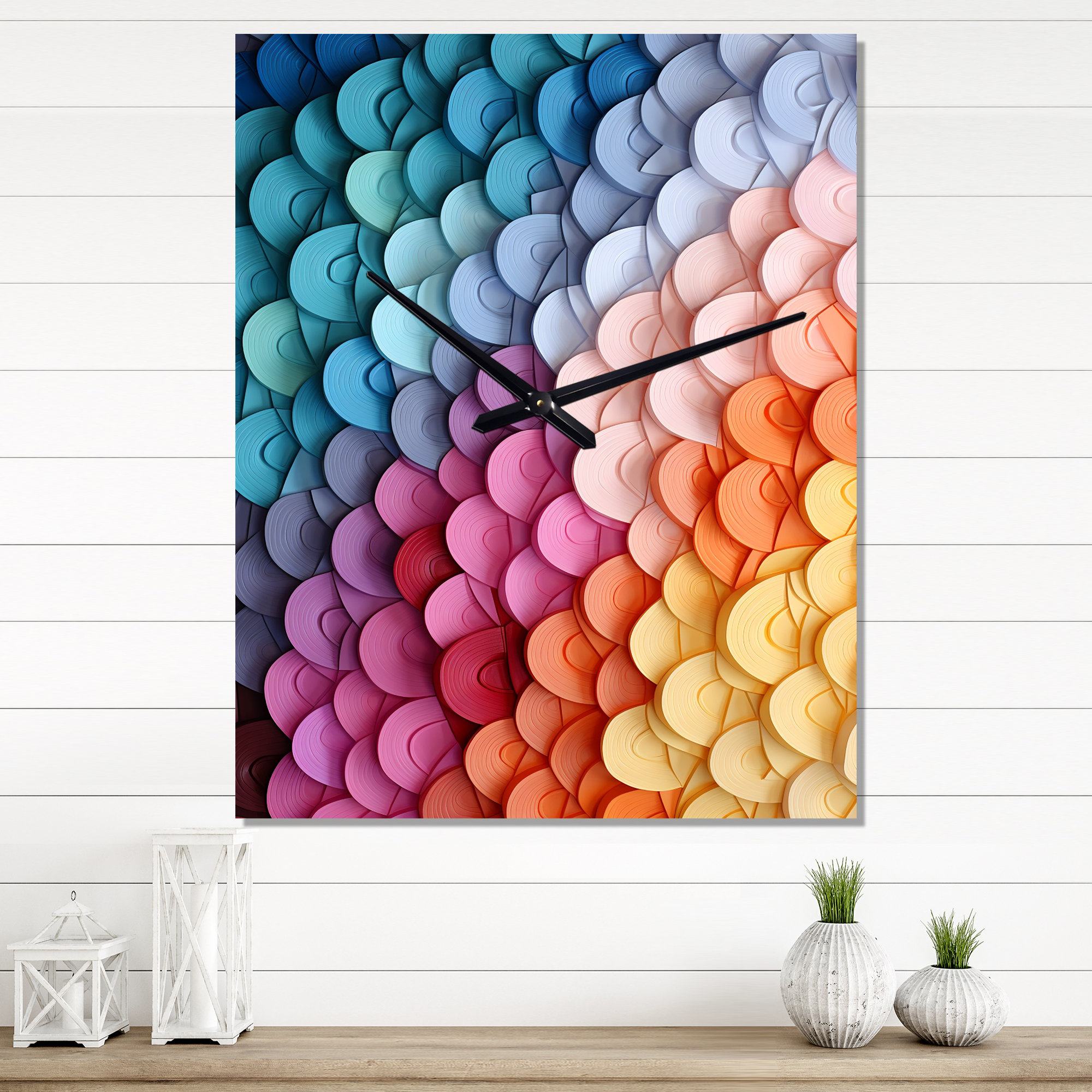 East Urban Home Opt Art Harmonious Spectrum II - Modern Very Large Wall ...