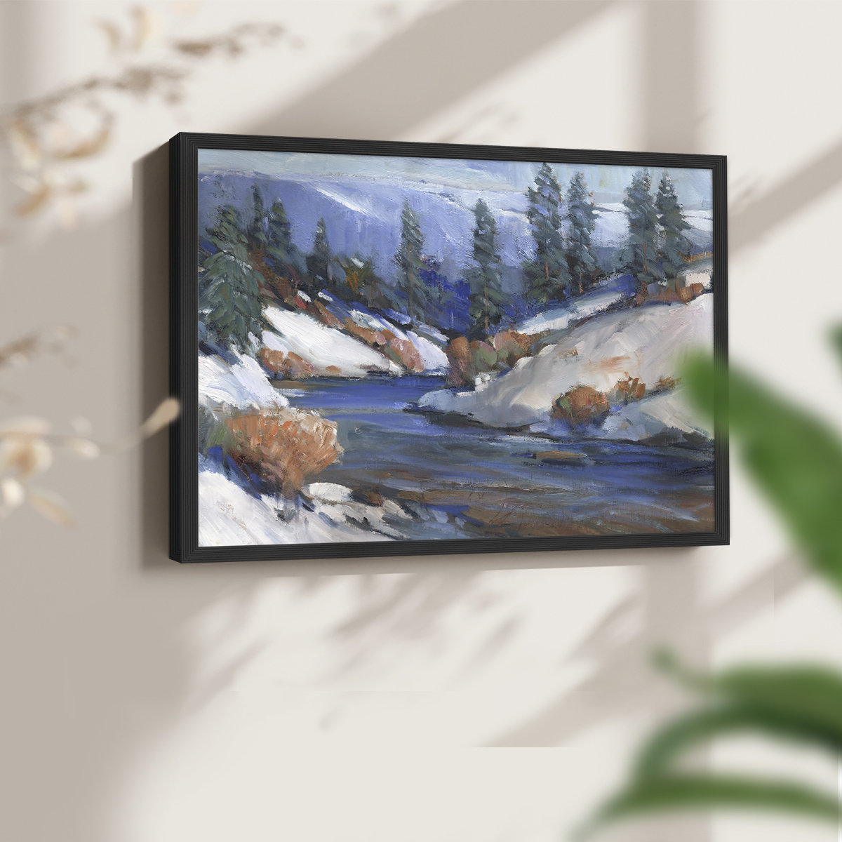 Millwood Pines First Snow II -Framed Print - Restickable | Wayfair