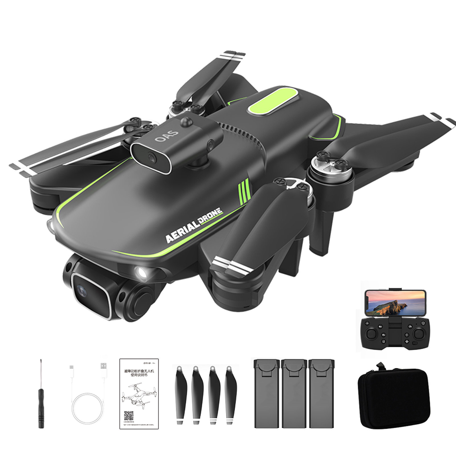 Merax Remote Control Drone with 8K Dual Camera 360 Degrees Obstacle ...