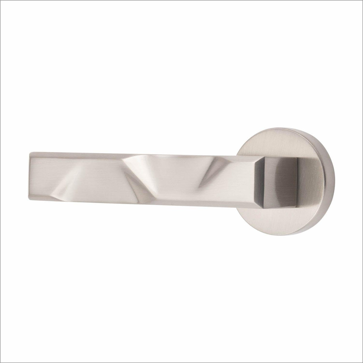 Metro Lane 1 Set Modern Nova Design Premium Door Handles on Round Rose ...