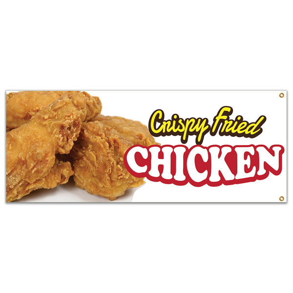 SignMission Crispy Fried Chicken Banner | Wayfair