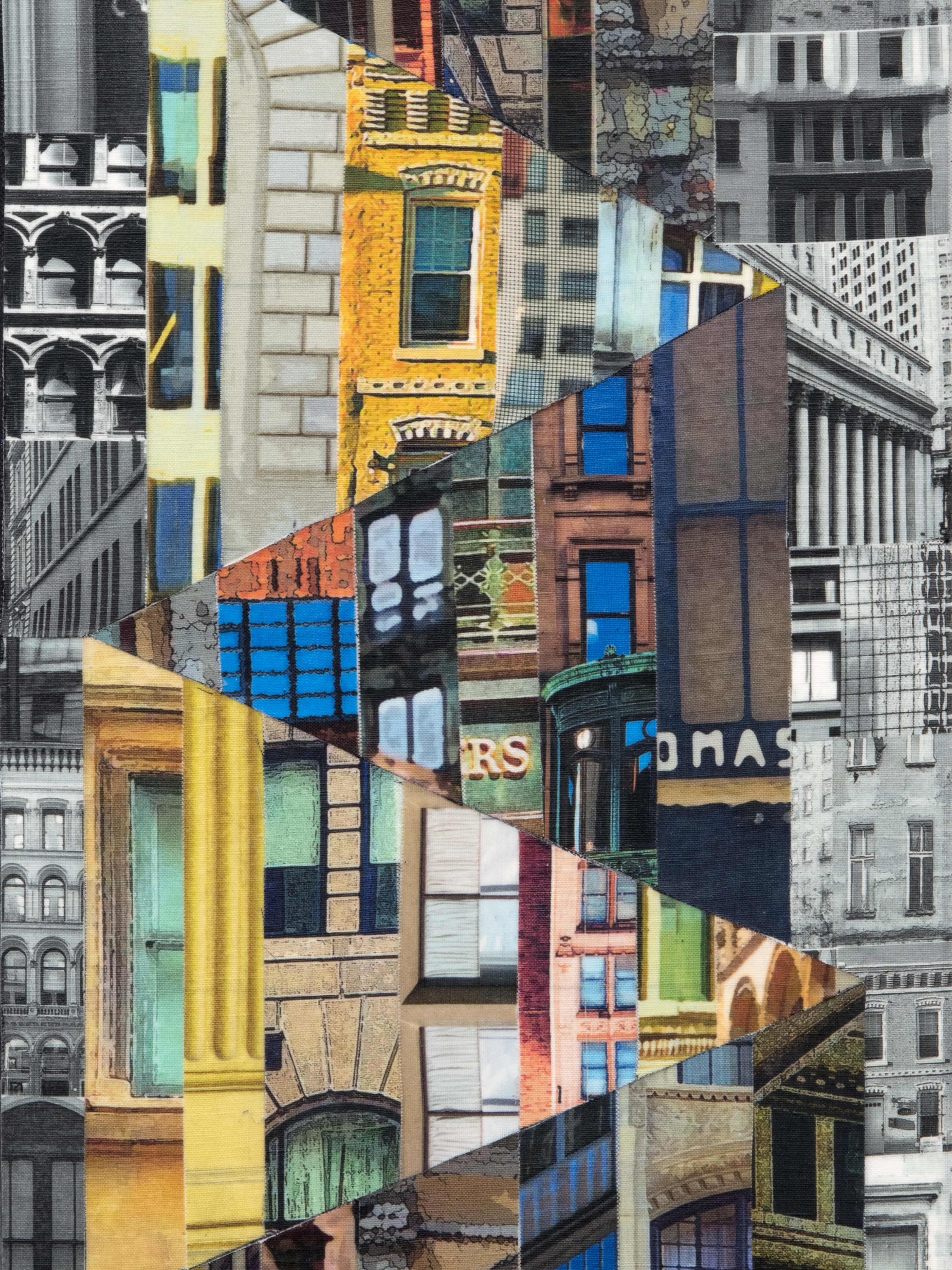 Made & Curated Patchwork City 69 by Marilyn Henrion - Graphic Art | Wayfair