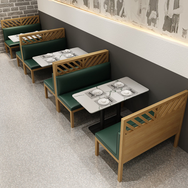 Visual card holder Modern Leisure Cafe Restaurant Benches. Faux Leather ...