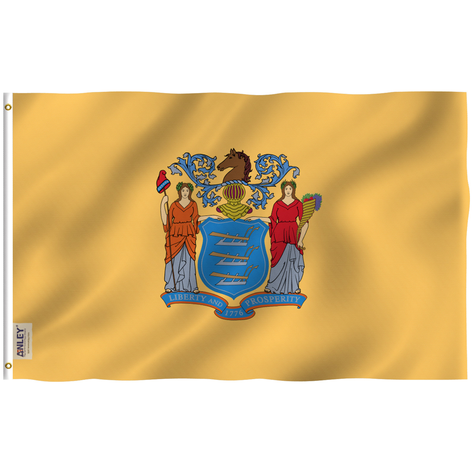 ANLEY Fly Breeze 3X5 Foot New Jersey State Flag - Newjersey NJ Flags ...