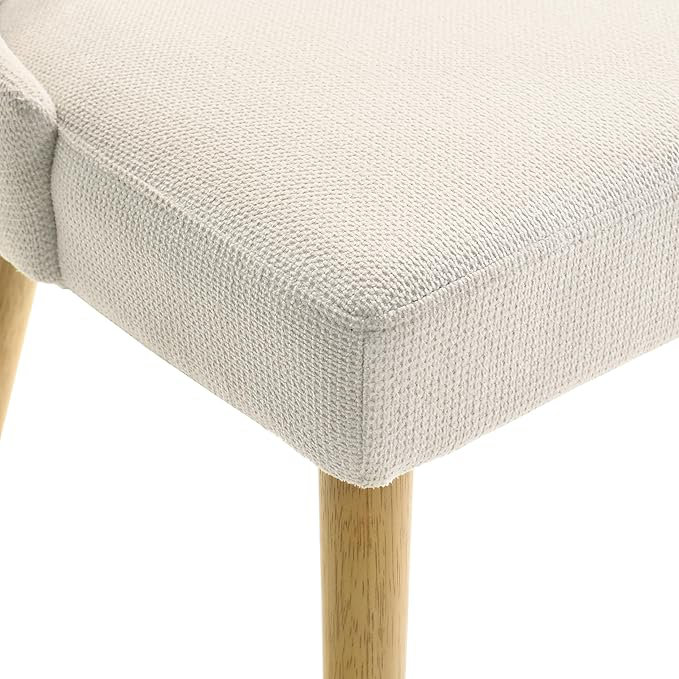 Xdeco Mid-Century Modern Upholstered Dining Chair With Wooden Leg ...