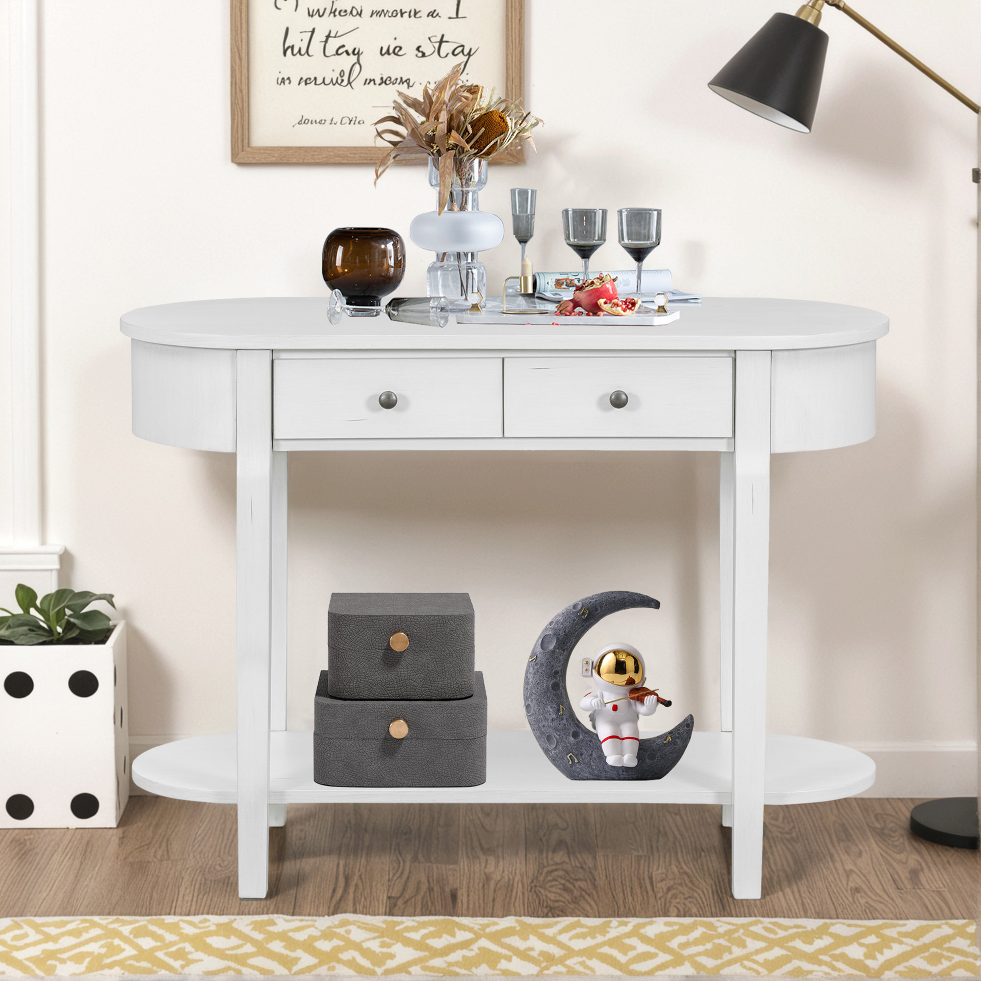 Lark Manor 40" W Console Table With 2 Drawers - Wayfair Canada