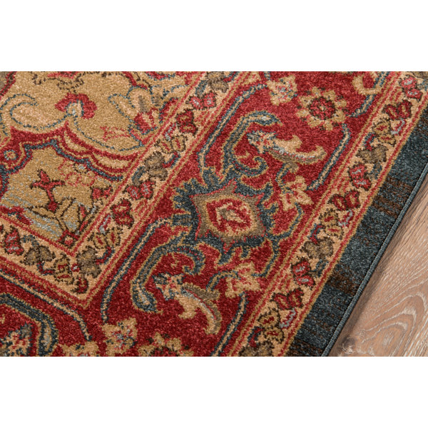 Bungalow Rose Halida Performance Red Rug & Reviews | Wayfair