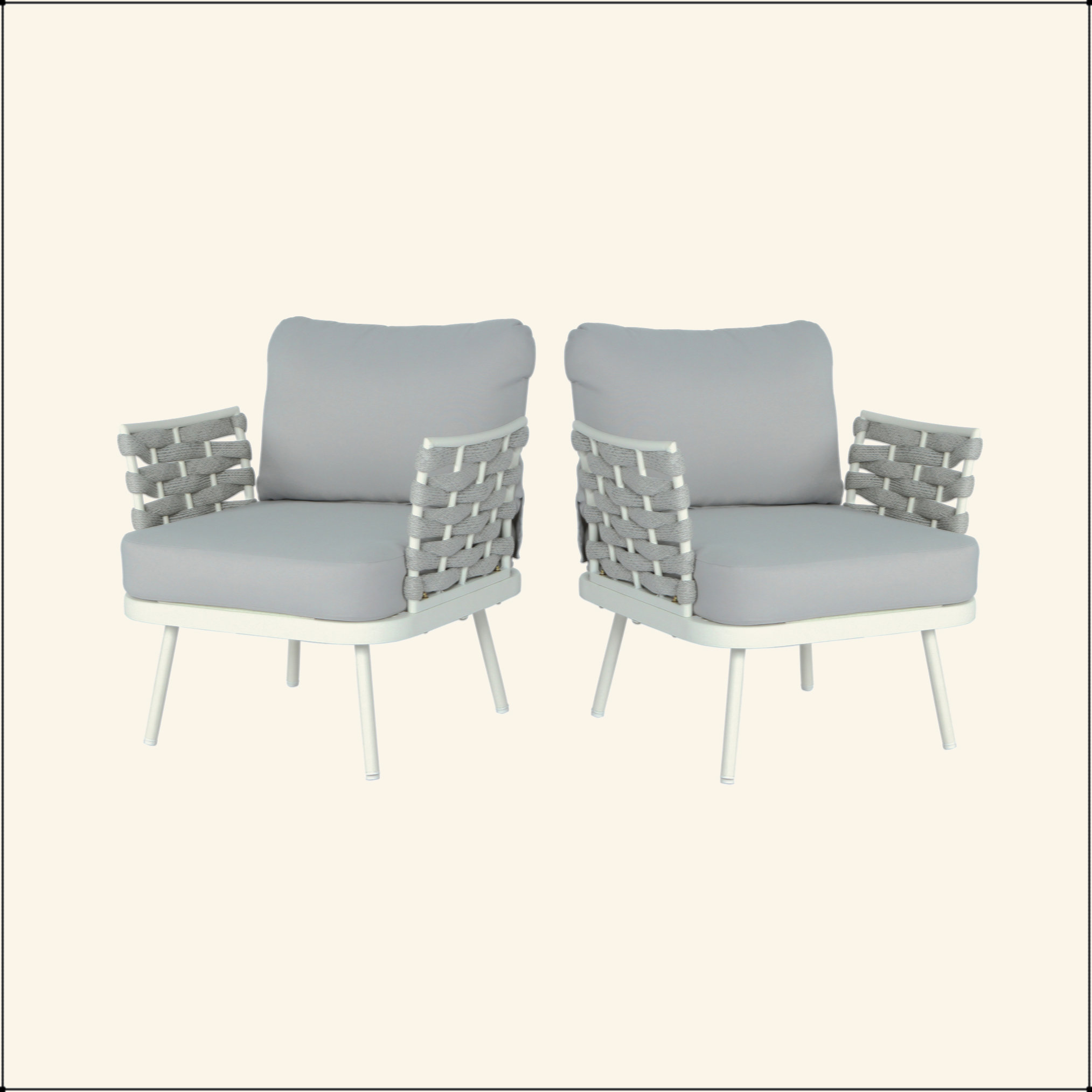 Rosecliff Heights Mariano Steel Club Chair Set Of 2 | Wayfair