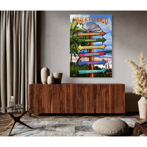 Dovecove Puerto Rico Isla Del Encanto Sign, Puerto Rican Wall Art ...