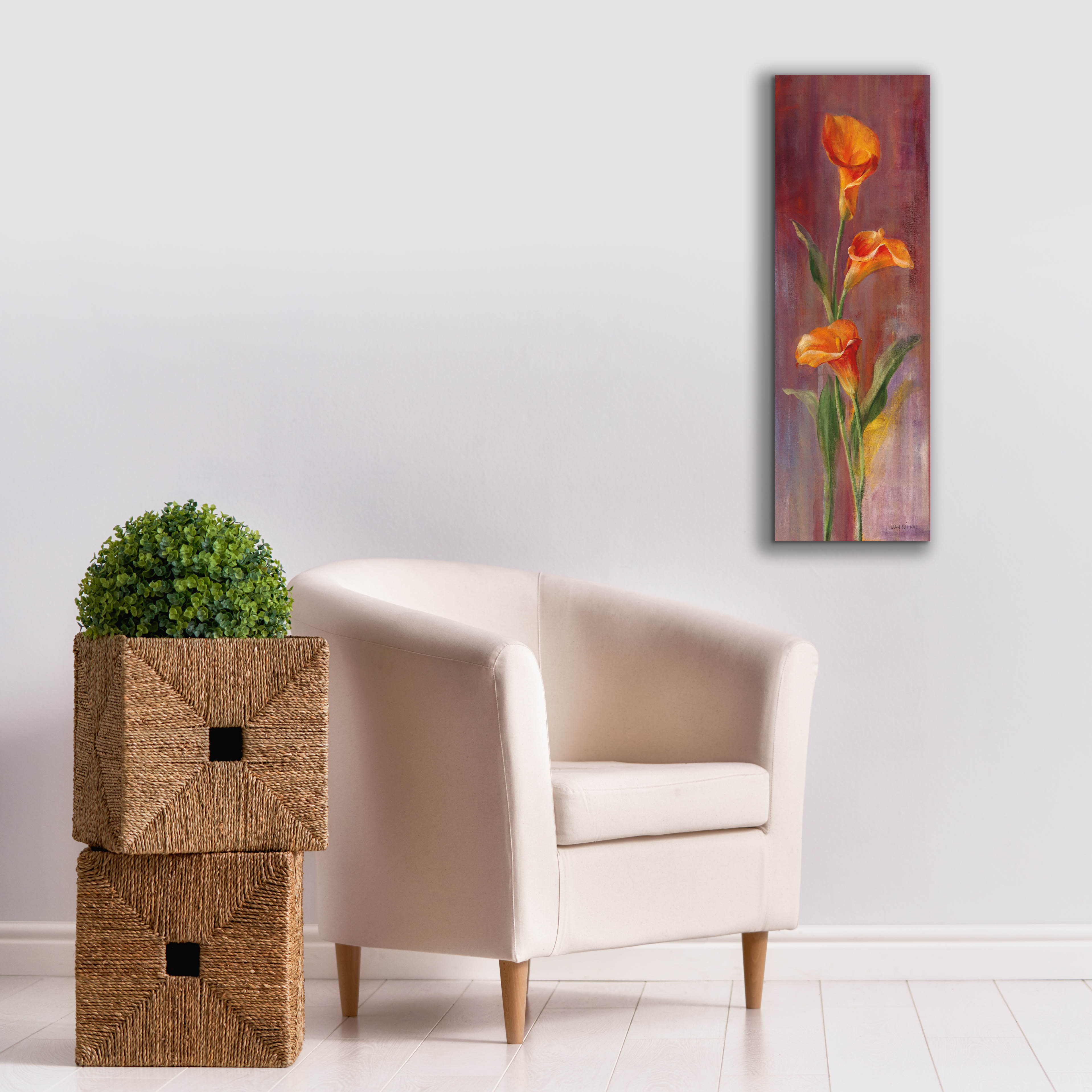 Lark Manor™ 'Flame Calla Lilies 1' by Danhui Nai Canvas Wall Art | Wayfair