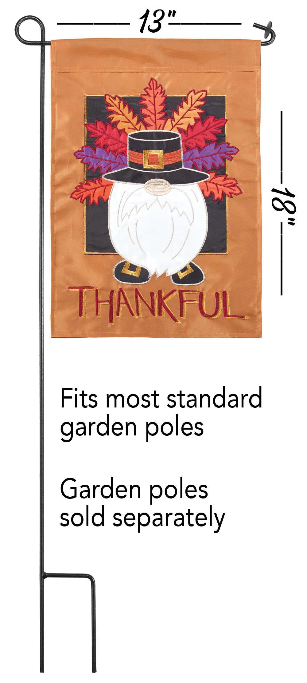 Trinx THANKFUL GNOME FLAG POLY - Wayfair Canada