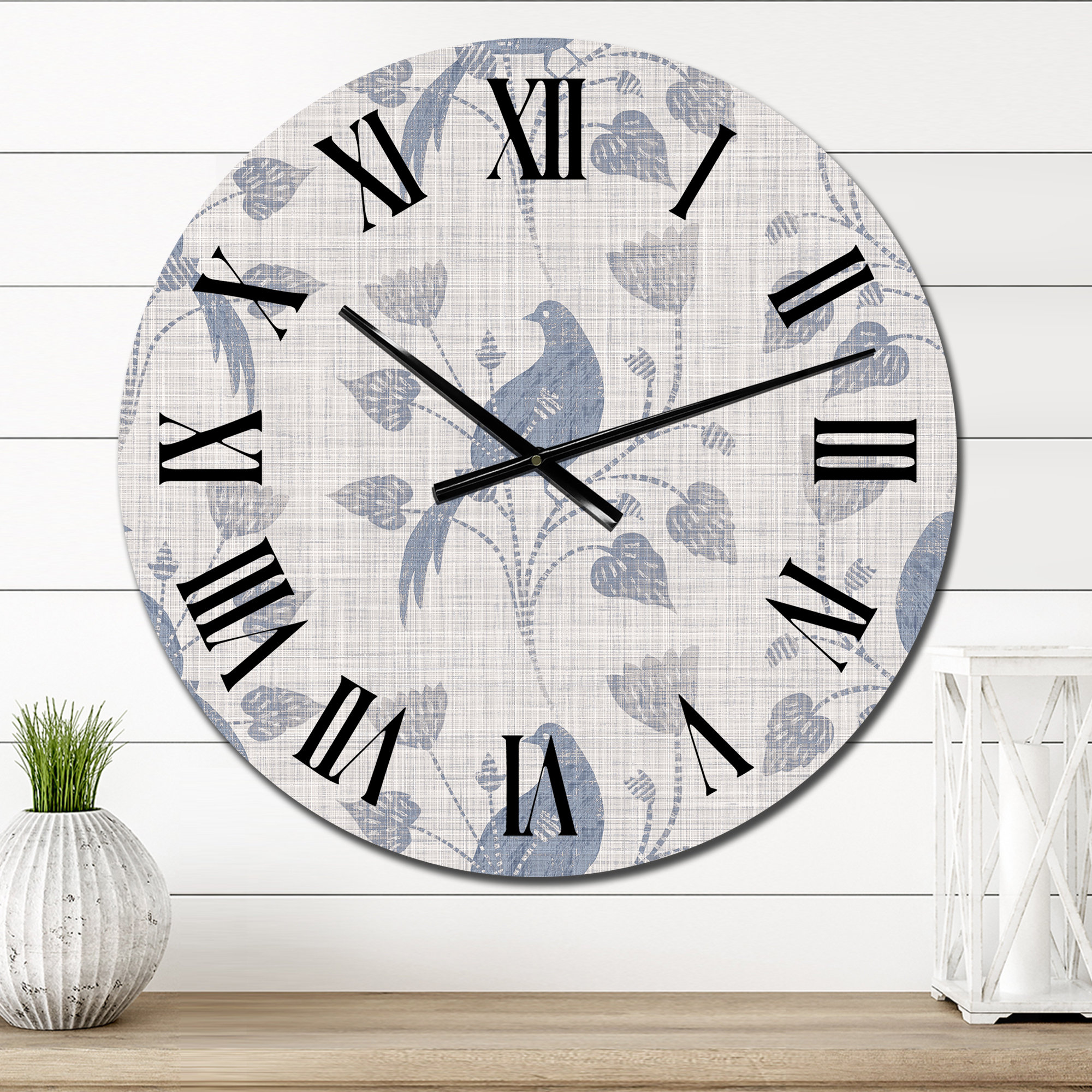 East Urban Home Vintage Blue Farmhouse Flower II - Traditional Wall ...