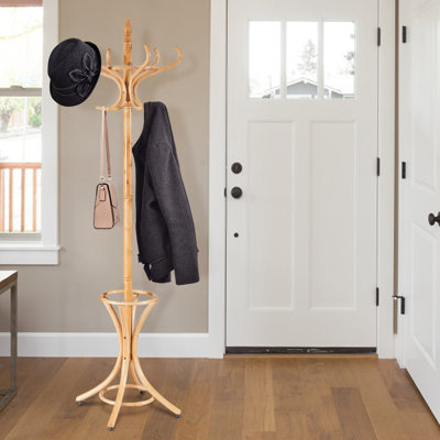 Astoria Grand Coat Rack, Hall Tree, Free Standing, 11 Hooks, Entryway ...