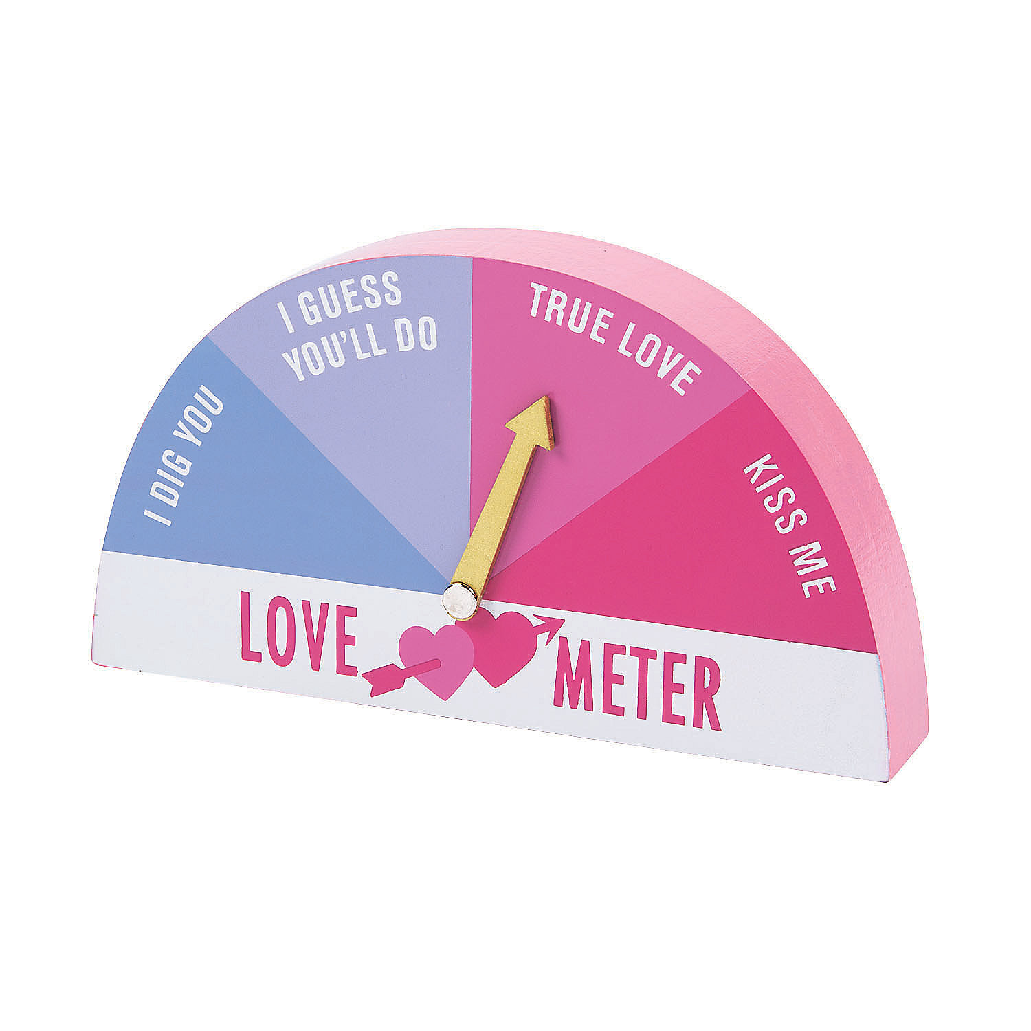 The Holiday Aisle® Rayo Valentine Love Meter Tabletop Sign | Wayfair