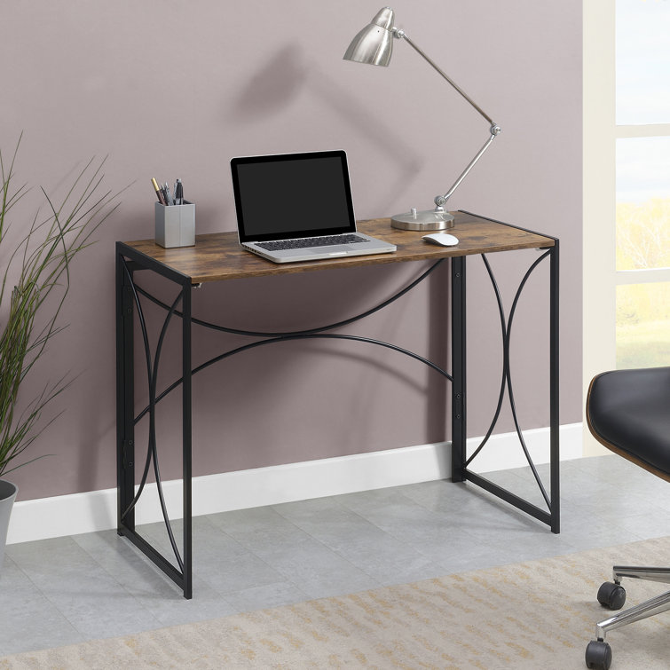 Wrought Studio Marcianne 39.5'' W Rectangle Writing Folding Desk ...