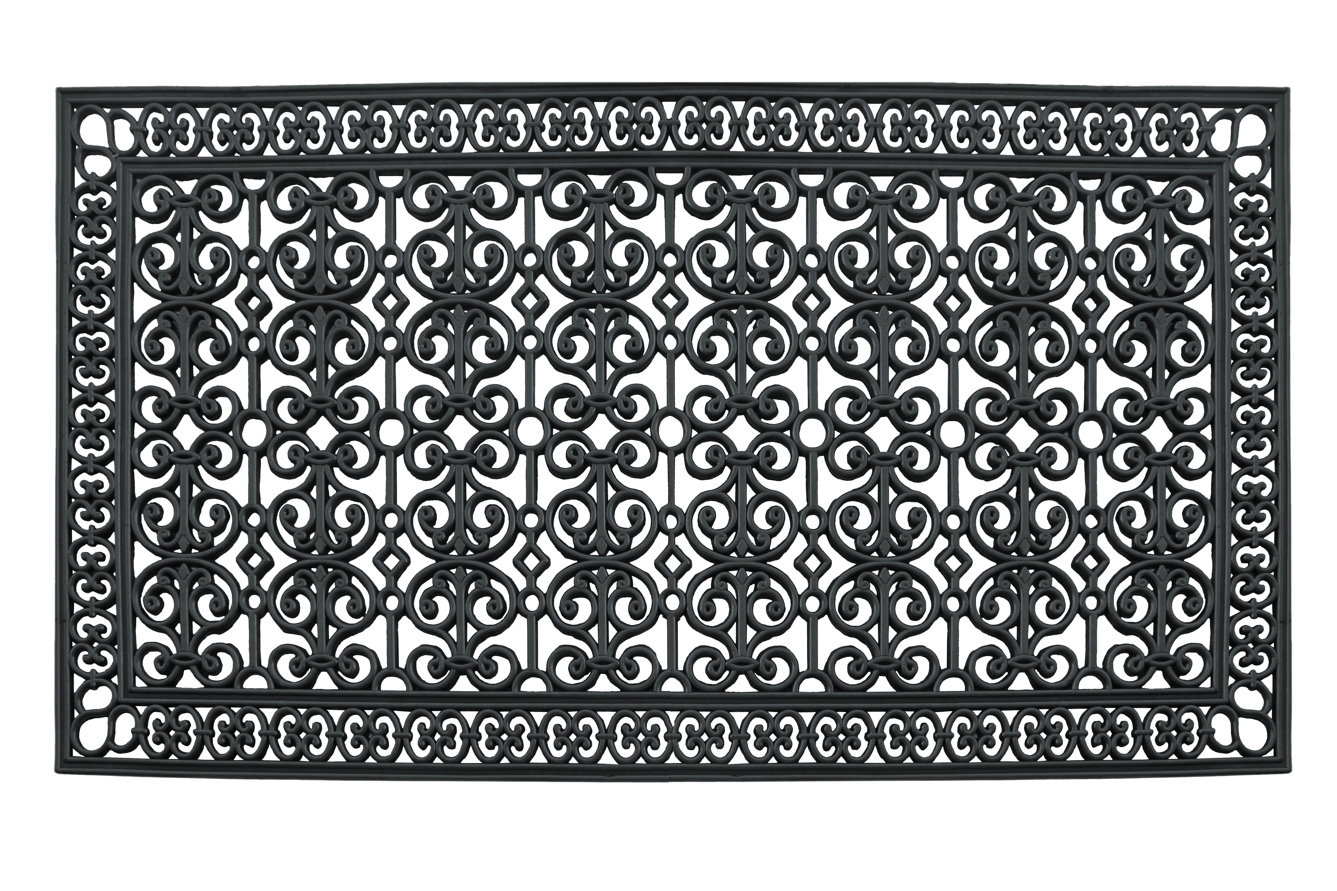 One Allium Way Tottenham First Impression Rubber Paisley 72 in. x 36 in ...