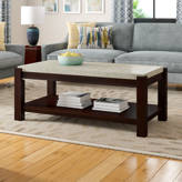 Lark Manor Claiborne Genuine Marble End Table & Reviews | Wayfair