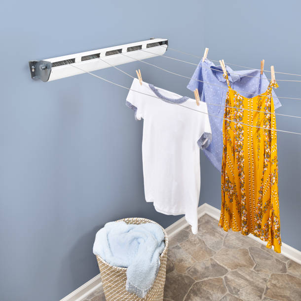 Rebrilliant Plastic Retractable Clothesline | Wayfair