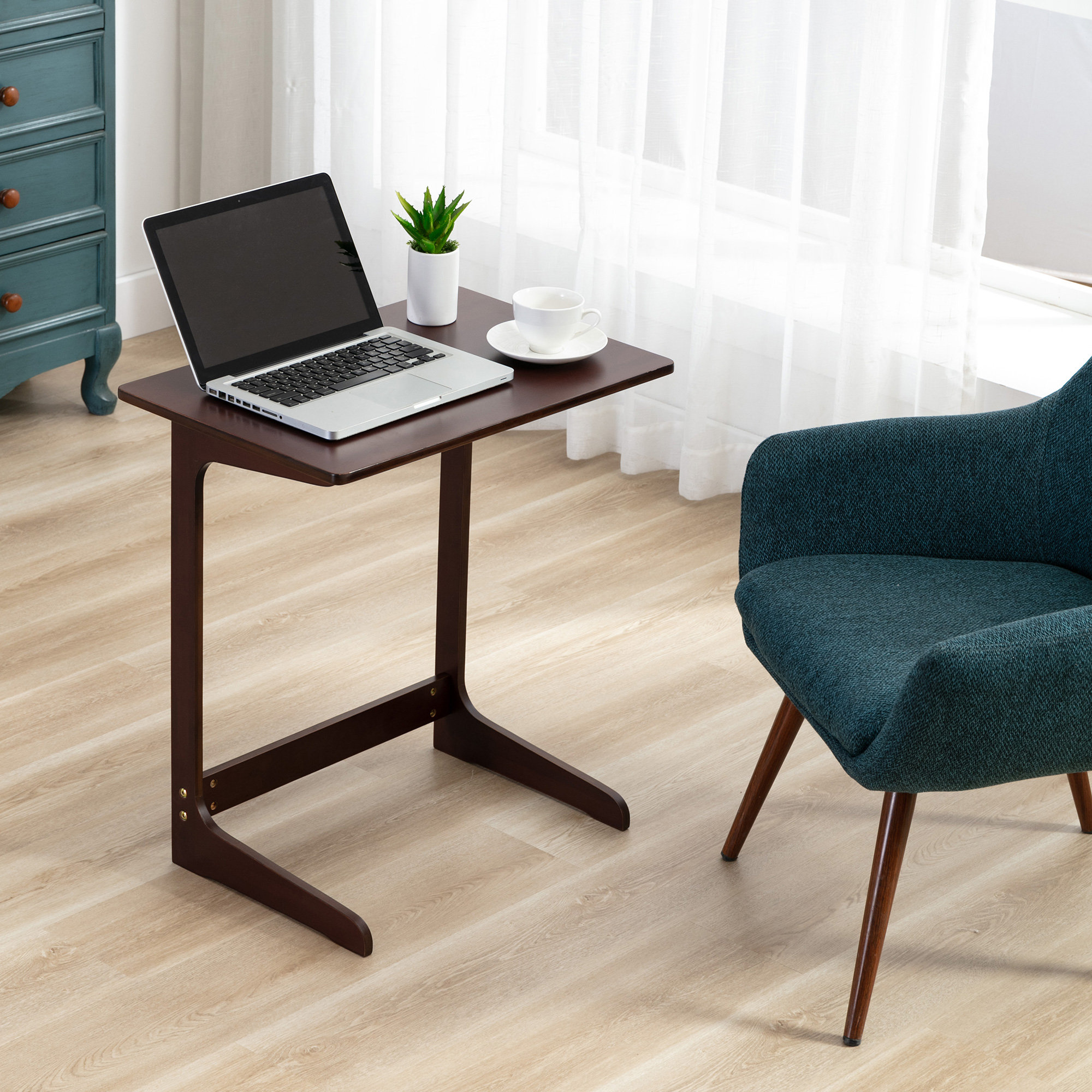 Inbox Zero Arkley Bamboo Tray Table & Reviews | Wayfair