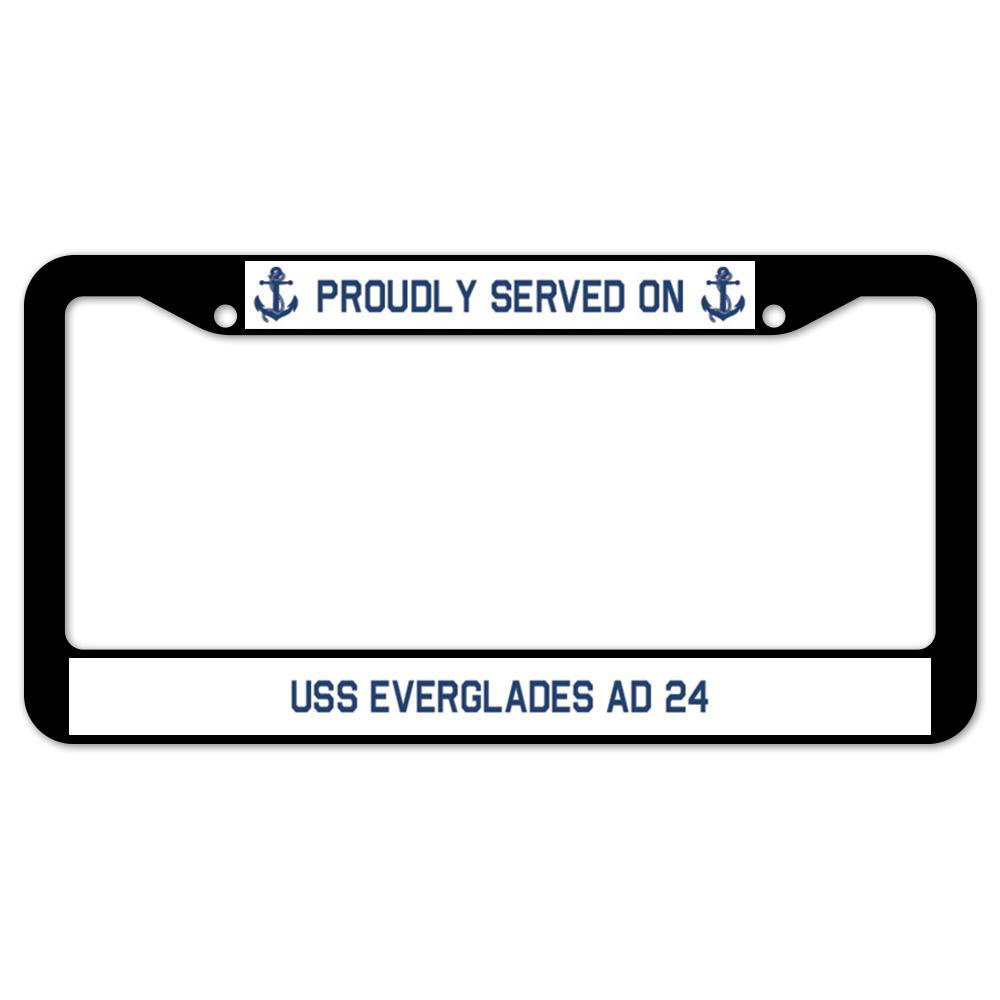 SignMission Proudly Served on USS EVERGLADES AD 24 Plate Frame | Wayfair
